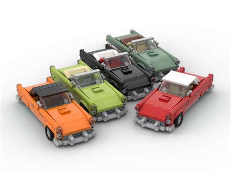 Lego Moc 1955 Ford Thunderbird Set Of Five Colors By Ibrickeditup
