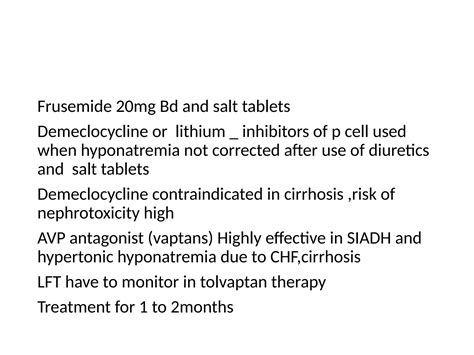 Hyponatremia Clinical Features Diagnosis Treatmentpptx