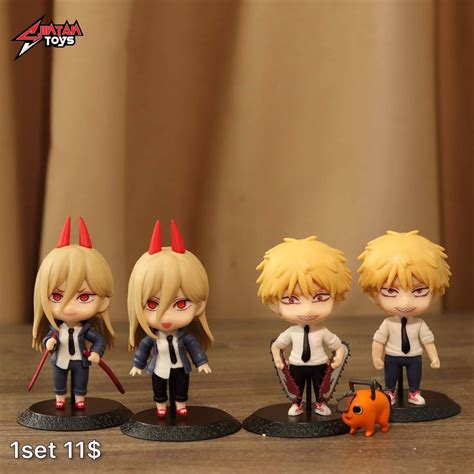 Chainsaw Man Chibi Set Jintan Toys Coffee Anime Kampot Cambodia