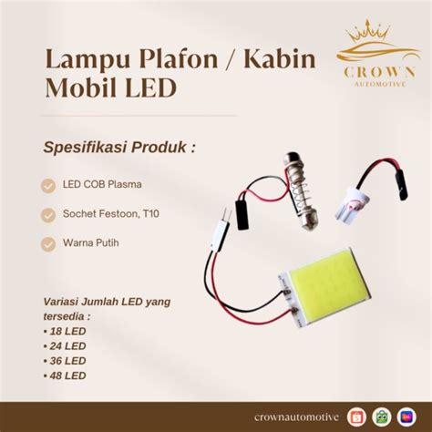 Jual Lampu Led Plafon Mobil Cob Lampu Kabin Mobil Led Led Cob Plasma Shopee Indonesia