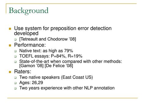 Ppt Native Judgments Of Non Native Usage Experiments In Preposition