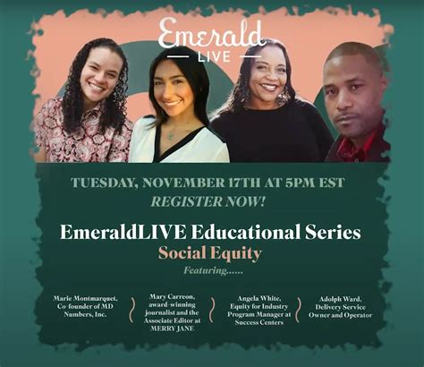 Emeraldlive Social Equity In The Cannabis Industry Elevated By The