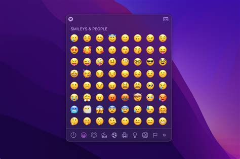 how to access emoji on mac by hotkey