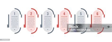 Six Steps 인포그래픽 템플릿 기술 브리핑 템플릿 교육 매거진 인터넷 사업 연간 보고서 정보 템플릿 개념에 대한 스톡 벡터