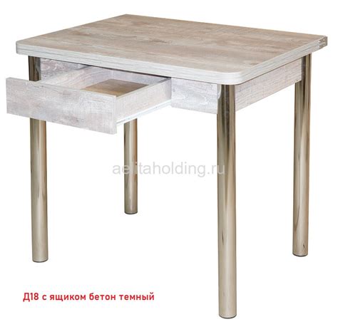 Стол Д18 раскладной с ящиком 600*800/1200 — цена 6 938 руб., доставка ...