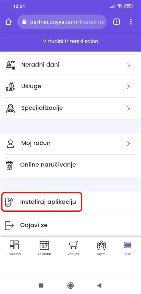 Zoyya Dokumentacija Instalacija Aplikacije Na Android Uređajima Za