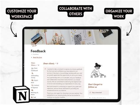 Notion Template Client Portal Client Dashboard Project Tracker Client Onboarding Notion