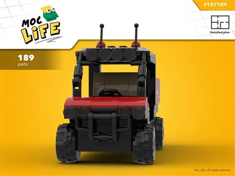 Lego Moc Case Ih Scout 4 Seats By Moclife Rebrickable Build With Lego