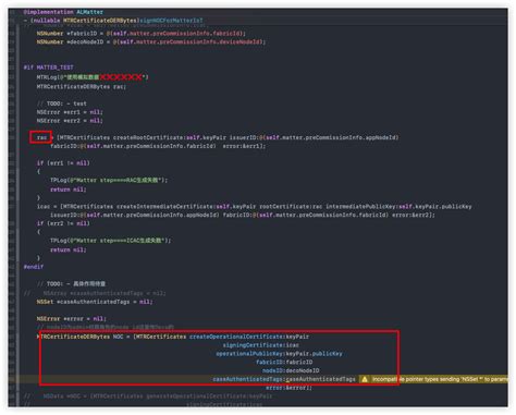 BUG Darwin Try To Use Our Own Certificates Failed During GenerateNOCChain No NocSigner