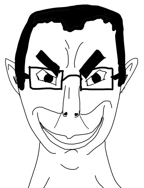 Soybooru Post 27958 Closed Mouth Ear Glasses Hair Redraw Smile Smug