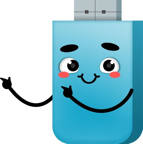 Cute Mascot Of Usb Flash Drive Flash Disk Cute Character Illustration Technology Mascot