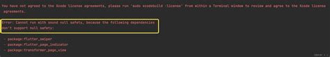 Cannot run with sound null safety, because the following dependencies don‘t support null safety ...