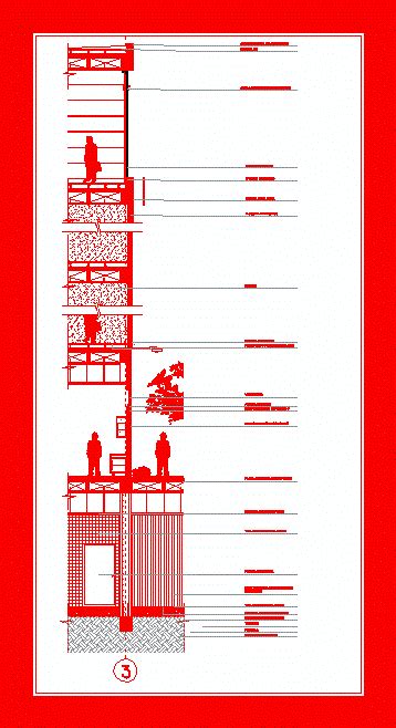 Estructura Y Corte Por Fachada En Dwg 408 Mb Librería Cad