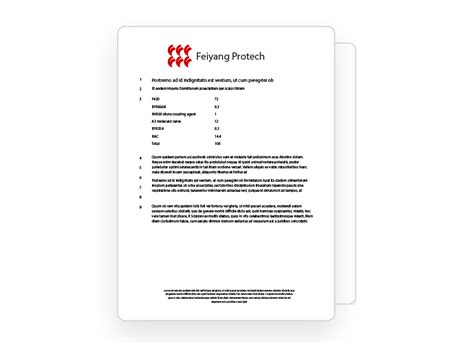 Coating Formulation Feiyang Protech