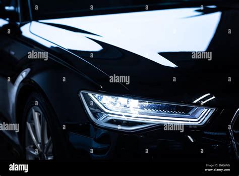Modern Car In A Detailing Workshop Being Worked On Decontaminated
