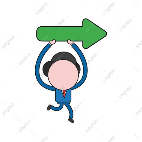 실행 및 오른쪽을 가리키는 화살표를 들고 사업가 캐릭터의 벡터 일러스트 레이 션 개념 실업가 길가에 사업 Png 일러스트 및 벡터 에 대한 무료 다운로드 Pngtree