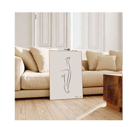 Woman Silhouette Nude Woman Line Art Female Nudity Woman Etsy