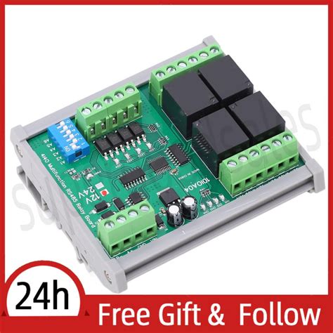 Supergoodsales 12V RS485 Relay Module 4 Channel PCB Control Board