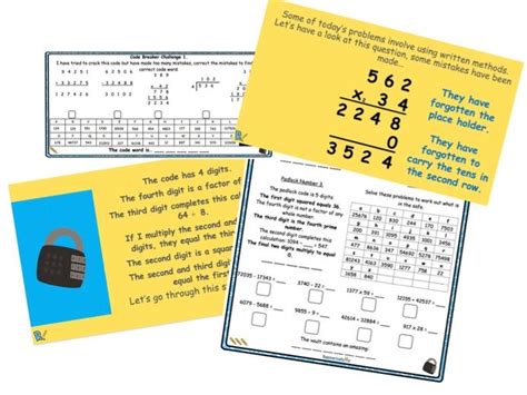 Upper Ks2 Four Operations Code Breaker Lesson Teaching Resources