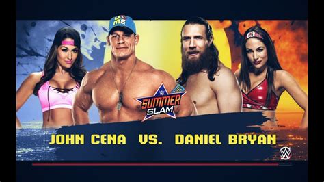 Wwe 2k16 John Cena W Nikki Bella Vs Daniel Bryan W Brie Bella