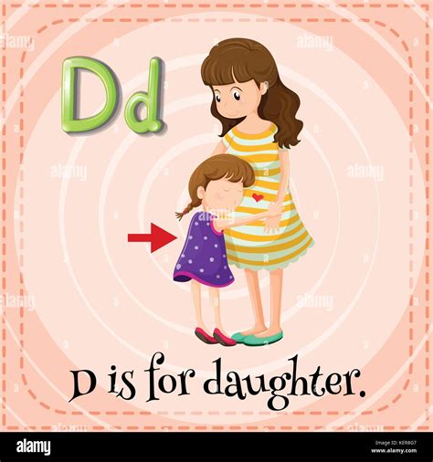 Illustration Of A Letter D Is For Babe Stock Vector Image Art Alamy