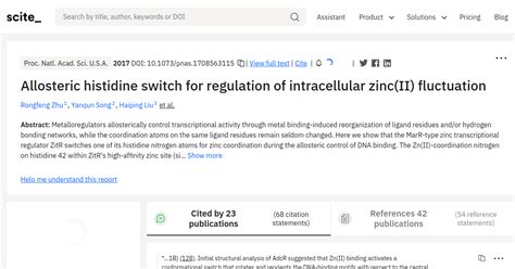 Allosteric Histidine Switch For Regulation Of Intracellular Zincii