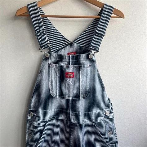 Dickies Hickory Pinstripe Overalls Depop