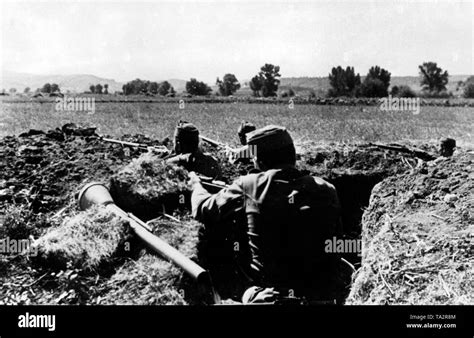 Hungarian Soldiers Took Up Positions On The Front Between The Tisza And