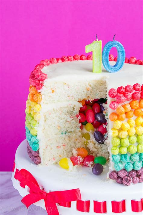 Surprise Inside Rainbow Cake I Wash You Dry