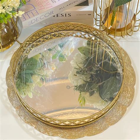 Cs Decoration 💫💫 New ~ ถาดกระจกทรงเรียบหรูสุดฮิต 🌟🌟 🍃🍃