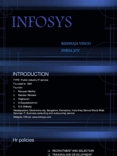 Infosys Hr Policies Pdf