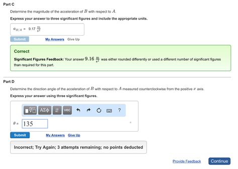 determine the magnitude of the acceleration of b with