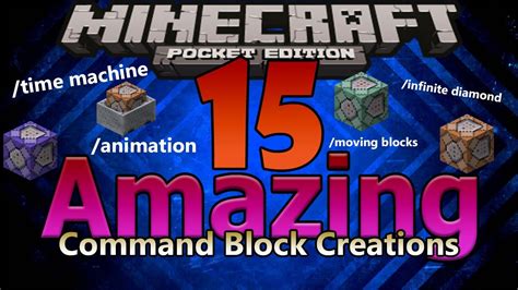 15 Command Block Creations Minecraft Pe Pocket Edition Mcpe Command