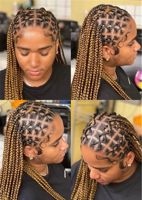 Criss Cross Knotless Braids Latest Braided Hairstyles Feed In Braids