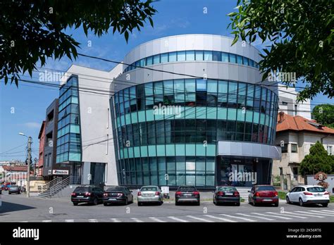 Craiova Dolj County Romania May 14 2022 Modern Building In Downtown In Craiova Romania
