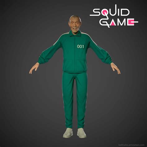 Number 001 Squid Game Zbrushcentral