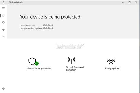 Die Neue Windows Defender Ui Einmal Angeschaut Deskmodderde