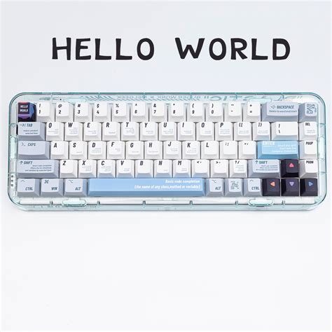 Hello World Keycaps Cherry Profile Dye Sublimation Pbt Keycap 143keys Shopee Thailand