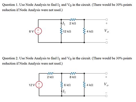 solved question 1 use node analysis to find i1 and vo in