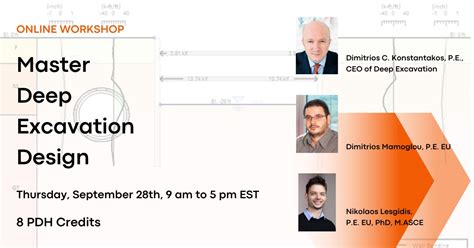 Deep Excavation Llc On Linkedin Deepexcavation Onlineworkshop Pdh