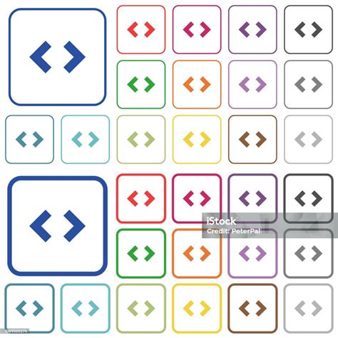 腳本代碼概述平面顏色圖示向量圖形及更多javascript圖片 Javascript Php 程式語言 互聯網 Istock