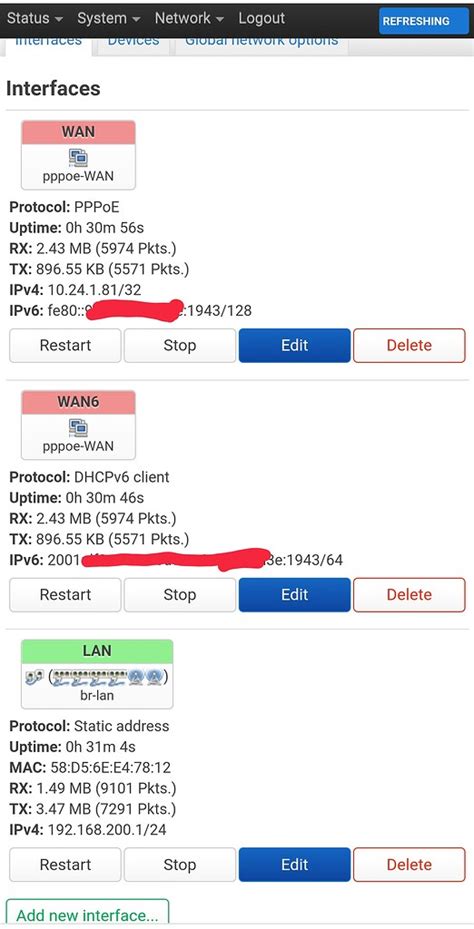 Ipv6 Configuration In Pppoe Network And Wireless Configuration