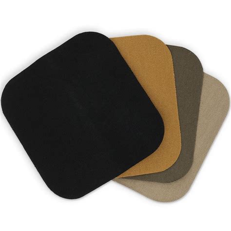 Canvas Iron On Patches Assorted Colors 4ct Dritz