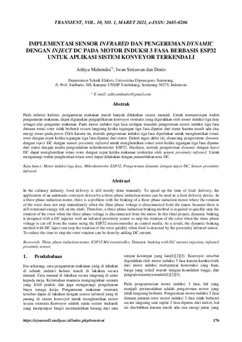 pdf implementasi sensor infrared dan pengereman dynamic dengan inject