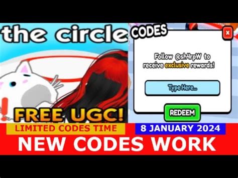 Roblox The Circle Game Free UGCs