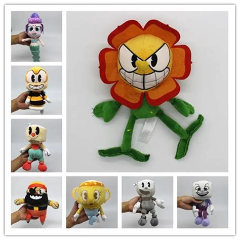 peça Jogo quente Cuphead Mugman o Diabo Cálice Lendário Rei Dice de Brinquedo de Pelúcia