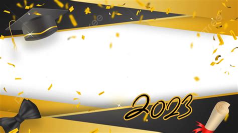 Graduation Season 2023 Textured Border Celebration Graduation Season 2023 Frame Png