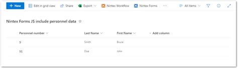 Sync Nintex Forms With Sap Using Javascript Sap Personnel Data