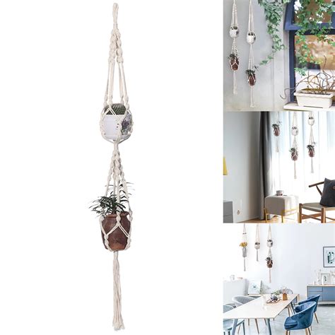 Corda De Pendurar Vasos De Plantas Vintage Para Macrame Gancho Para