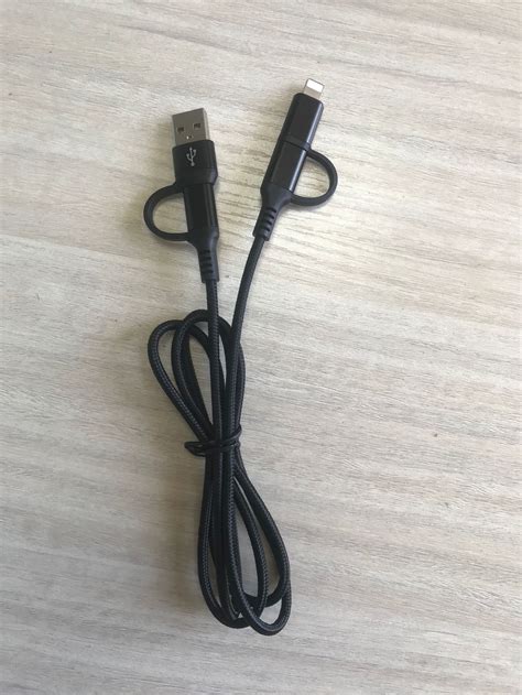 适用于苹果手机快充四合一数据线 Pd60w快充线二拖二usb转换线 阿里巴巴